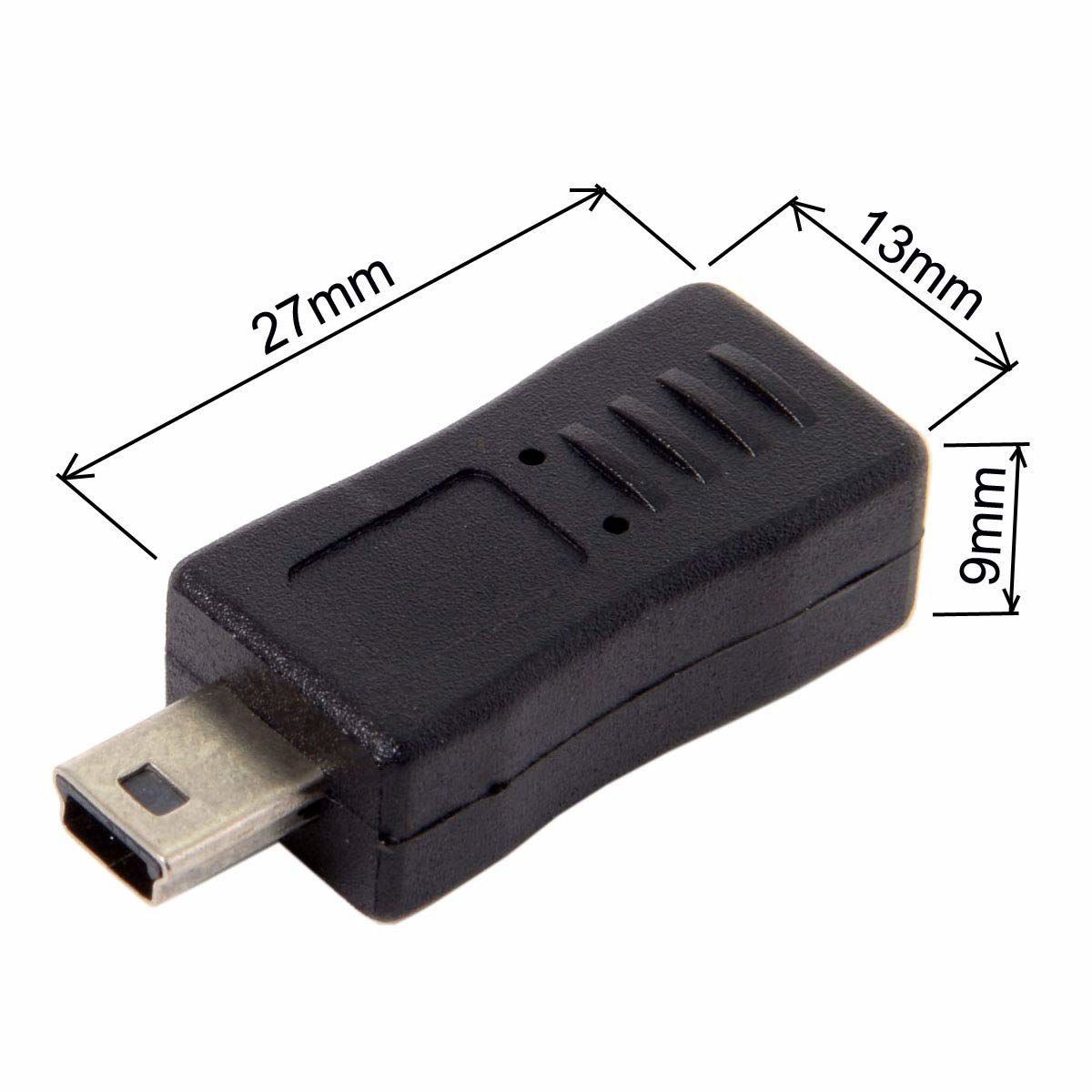 GetUSCart- CY 2pcs Mini USB Male to Micro USB 5pin Female & Mini Female ...