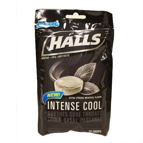 GetUSCart- Halls, Menthol Oral Anesthetic Drops, Intense Cool - 30 ea ...