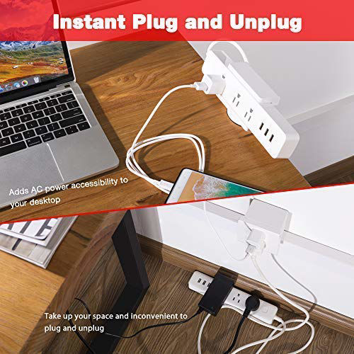 GetUSCart- SIIG Power Strip Holder with Desk Clamp For Desktop Table ...