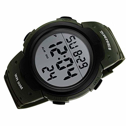 GetUSCart- MJSCPHBJK Mens Digital Sports Watch, Waterproof LED Screen ...