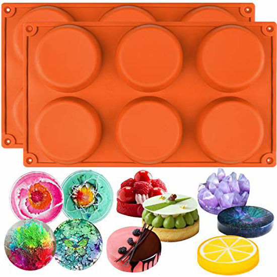 GetUSCart- Funshowcase Mini 6-Cavity Disc Cake Pie Custard Tart Resin ...