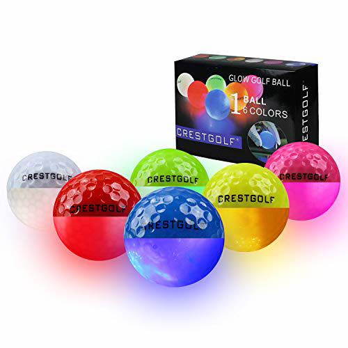 GetUSCart- Crestgolf Flashing Glowing Golf Ball,Night Glow Flash Light ...