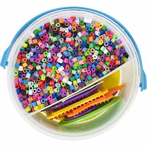 GetUSCart- Perler Multi Mix Assorted Fuse Bead Bucket, 6000 pcs