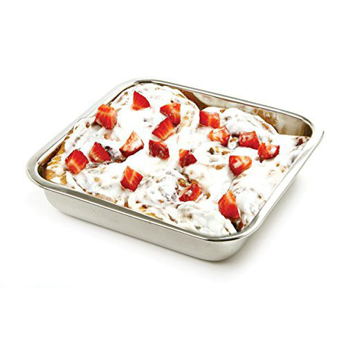 GetUSCart- Norpro 8 Inch Stainless Steel Cake Pan, Square
