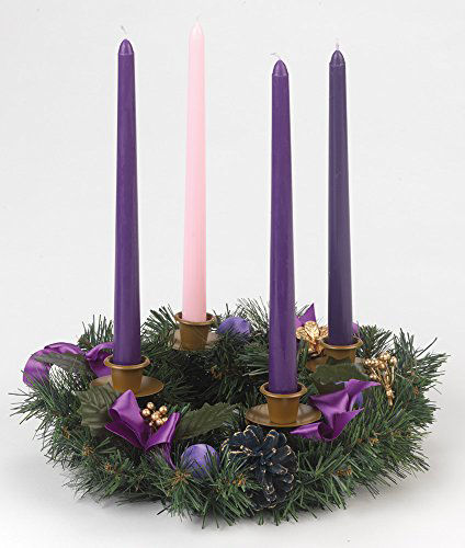 GetUSCart- Purple Ribbon Advent Wreath