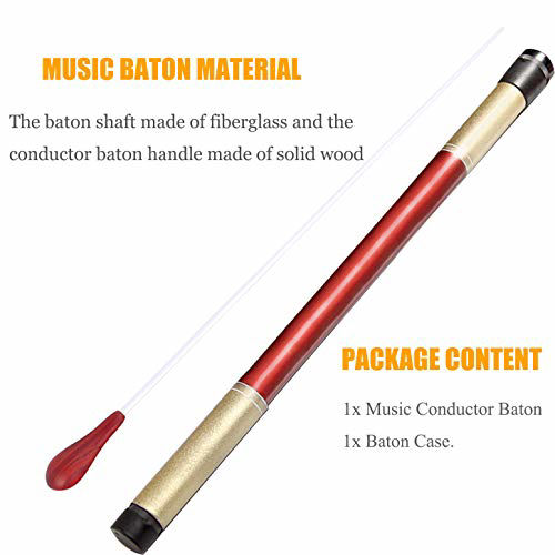 GetUSCart- Music Band Conducting Baton Orchestra Baton Rosewood Handle ...