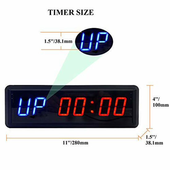 GetUSCart- BTBSIGN LED Interval Timer Count Down/Up Clock Stopwatch ...