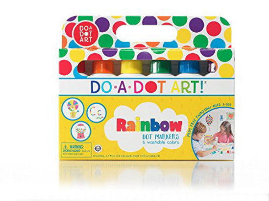 GetUSCart- Do A Dot Art! Markers 6-Pack Rainbow Washable Paint Markers ...