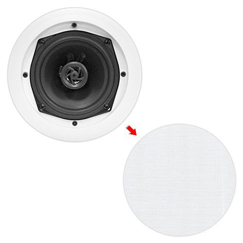 GetUSCart- 5.25? Ceiling Wall Mount Speakers - Pair of 2-Way Midbass ...