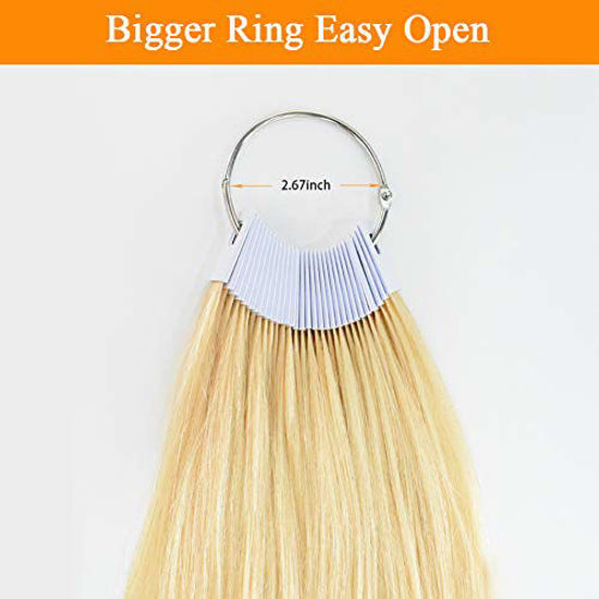 GetUSCart- TOFAFA Hair Color Rings 100% Human Hair Color Sample Testing ...