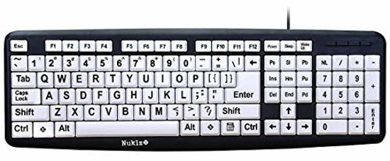 GetUSCart- Nuklz N Large Print Computer Keyboard | Visually Impaired ... GetUSCart- Nuklz N Large Print Computer Keyboard | Visually Impaired ...