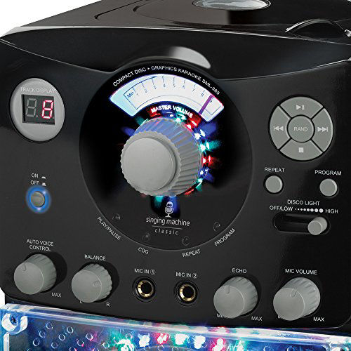 GetUSCart- Singing Machine SML385BTBK Karaoke System with LED Disco ...