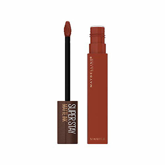 GetUSCart Maybelline SuperStay Matte Ink Liquid Lipstick Long lasting Matte Finish Liquid Lip Makeup Coffee Edition Highly Pigmented Color Cocoa Connoisseur 0.17 Fl Oz