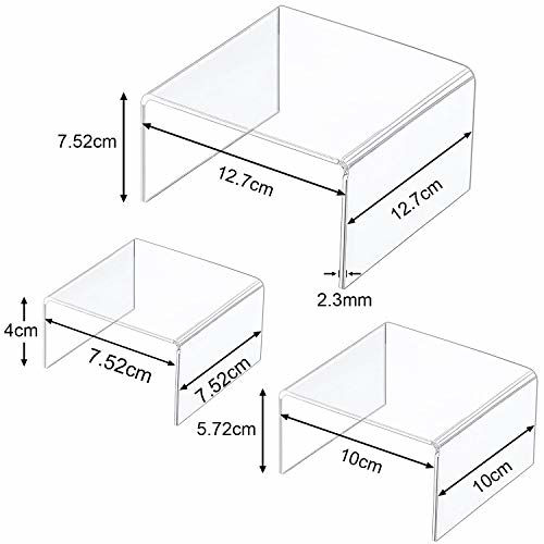 GetUSCart- Chuangdi 2 Sets Clear Acrylic Display Risers, Jewelry ...