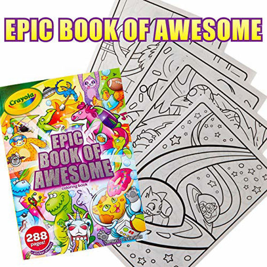 GetUSCart- Crayola Epic Book of Awesome, All-in-One Coloring Book Set ...