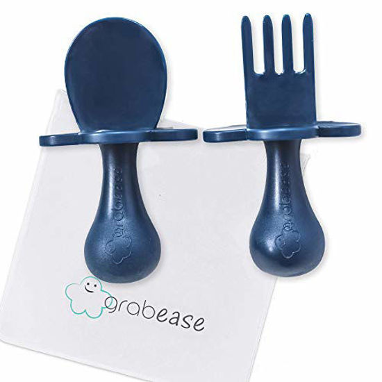 GetUSCart- GRABEASE First Self Feed Baby Utensils with a Togo Pouch - Anti-Choke, BPA-Free Baby ...
