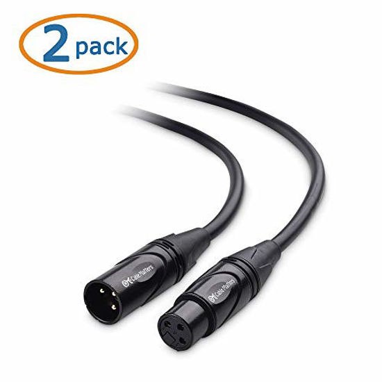 GetUSCart- Cable Matters 2-Pack Premium XLR to XLR Microphone Cable 3 Feet