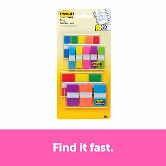 GetUSCart- Post-it Flags Assorted Color Combo Pack, 320 Flags Total ...