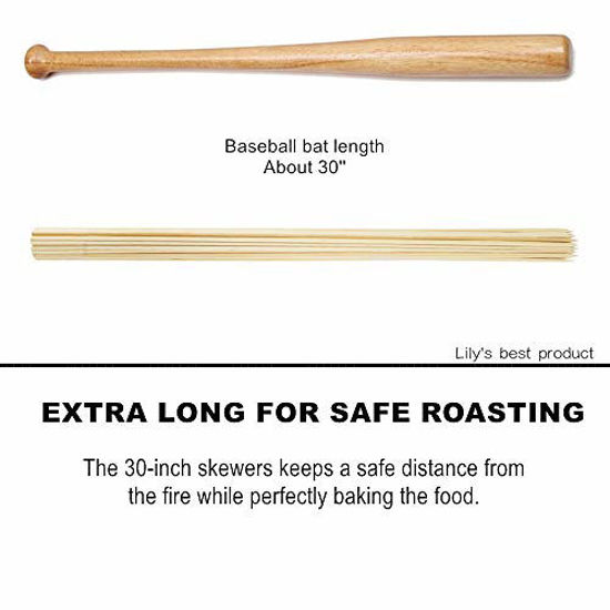 GetUSCart- Bamboo Marshmallow Roasting Sticks with 30 Inch 6mm Thick ...