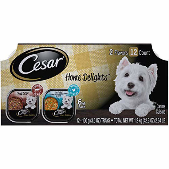 GetUSCart- CESAR HOME DELIGHTS Soft Wet Dog Food Slow Cooked Chicken ...