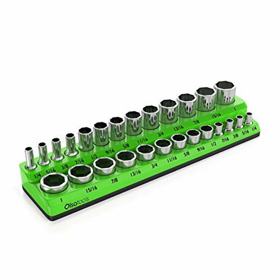 GetUSCart- Magnetic Socket Organizer | 3/8-inch drive | SAE GREEN ...