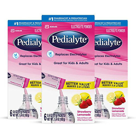 Pedialyte Powder Pack Pedialyte Strawberry Lemonade Electrolyte Powder ...