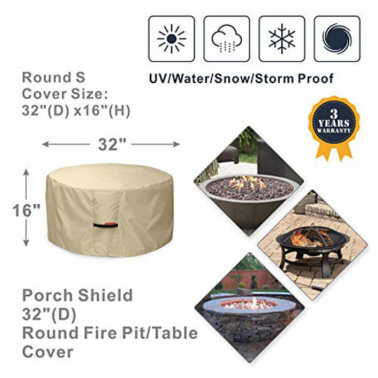 GetUSCart- Porch Shield Fire Pit Cover - Waterproof 600D Heavy Duty ...