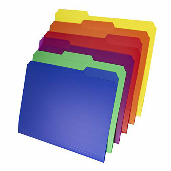 GetUSCart- Dunwell Multi Color File Folders - (12 Pack, Assorted), Poly ...
