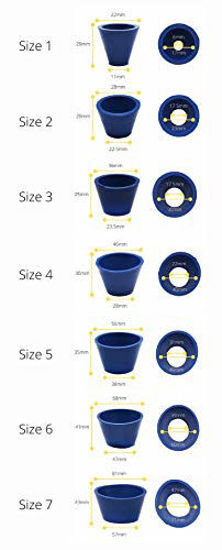 GetUSCart- 7 Piece Filter Adapter Tapered Cones Set - Designed for Use ...