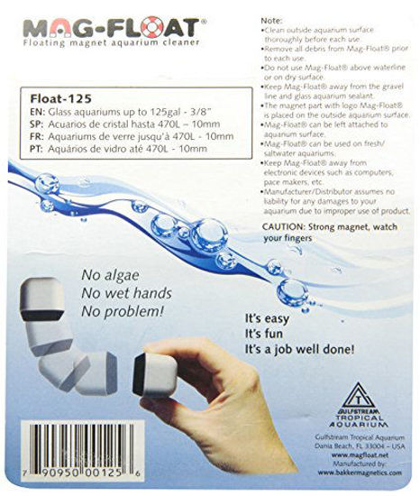 GetUSCart- Gulfstream Tropical AGU125MED Mag-Float Glass Aquarium ...