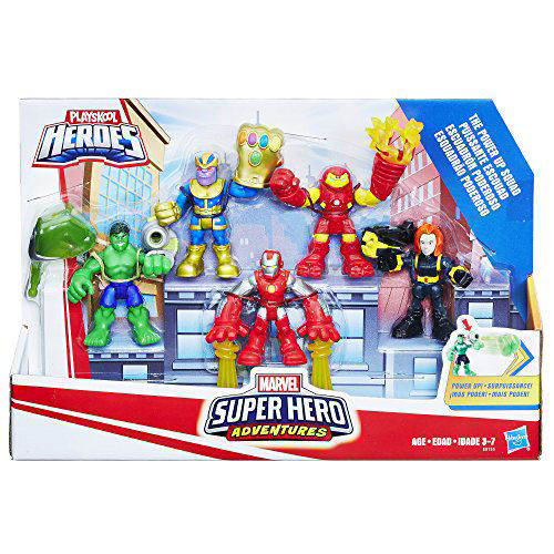 GetUSCart- Playskool Heroes Marvel Super Hero Adventures The Power Up Squad