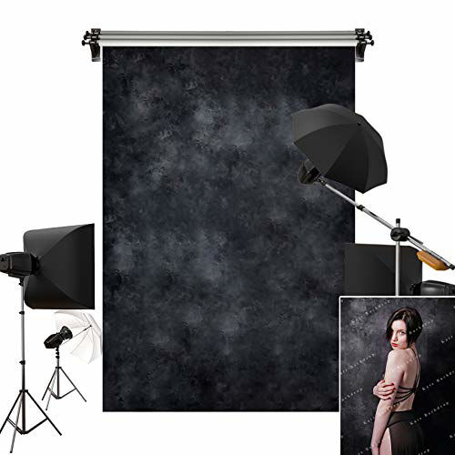GetUSCart- Kate 5x7ft/1.5m(W) x2.2m(H) Black Photo Backdrop Dark ...