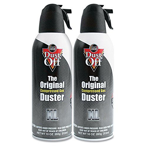 GetUSCart- Dust-Off Disposable Compressed Gas Duster, 10 oz Cans, 2 Pack