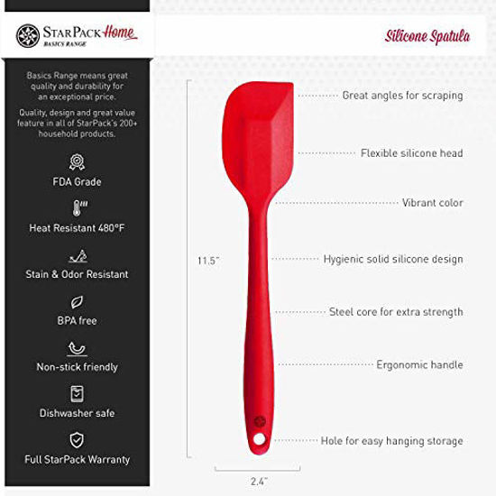 GetUSCart- StarPack Basics Silicone Spatula Set (1 Small, 1 Large ...
