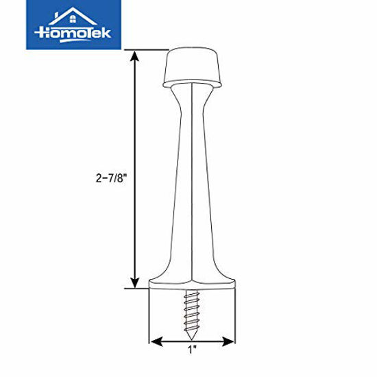 GetUSCart- HOMOTEK 8 Pack Heavy Duty Solid Rigid Door Stop with Soft ...
