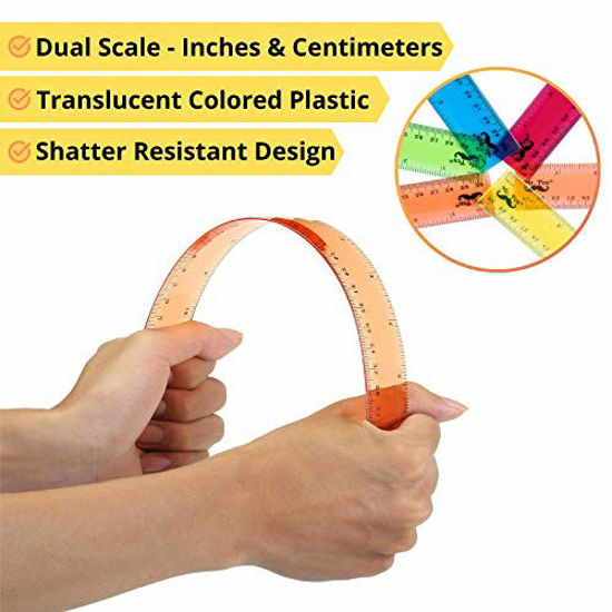 GetUSCart- Mr. Pen- Rulers, Rulers 12 Inch, 6 Pack, Assorted Colors ...