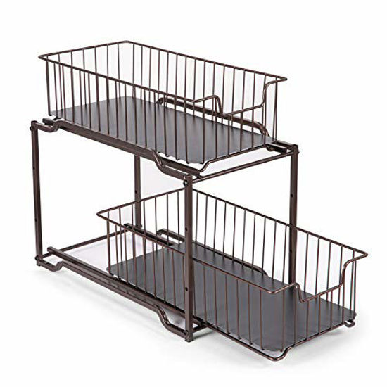 GetUSCart- Simple Trending Stackable 2-Tier Under Sink Cabinet ...