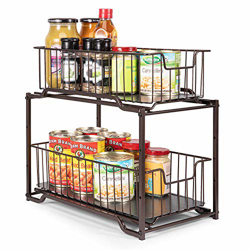GetUSCart- Simple Trending Stackable 2-Tier Under Sink Cabinet ...