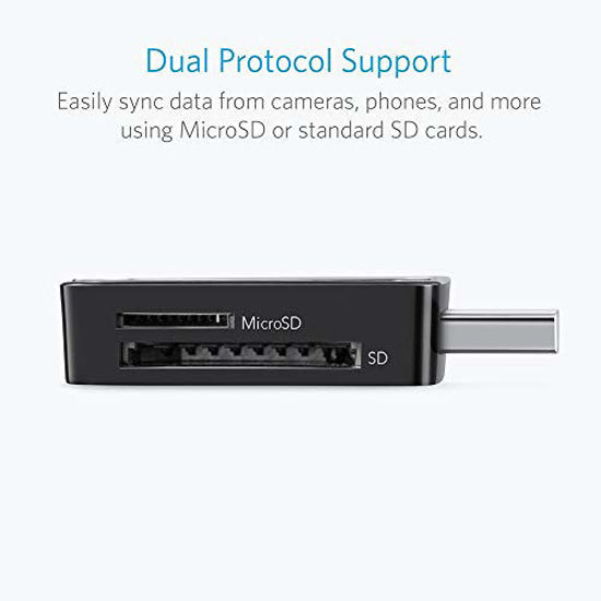 GetUSCart- Anker 2-in-1 USB 3.0 SD Card Reader for SDXC, SDHC, SD, MMC ...