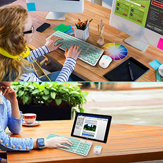 GetUSCart- Wireless Keyboard and Mouse Combo, FD iK6630 2.4GHz Cordless ...