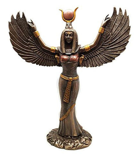 GetUSCart- Ebros Gift Egyptian Goddess Isis Ra with Open Wings Statue ...