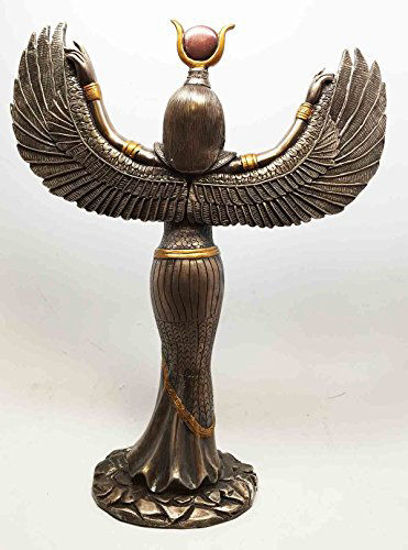 GetUSCart- Ebros Gift Egyptian Goddess Isis Ra with Open Wings Statue ...