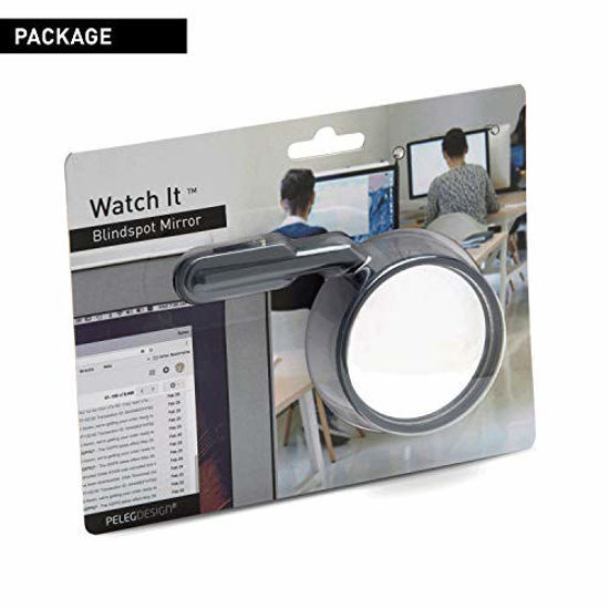 GetUSCart- Peleg Design Watch-It Clip On Cubicle Mirror, Computer Rear ...