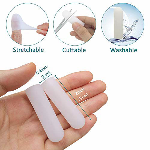 GetUSCart- Jrery-KEY Finger Protectors Finger Caps Silicone Fingertips ...