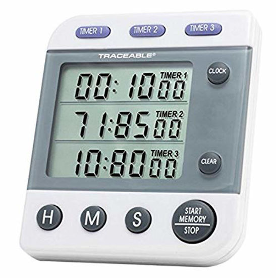 GetUSCart- Control Company 5008 Traceable Three-Line Alarm Timer