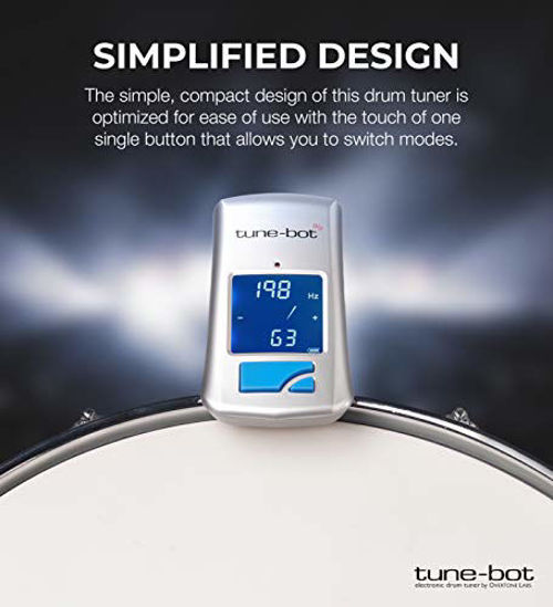 GetUSCart- Tune-Bot Gig Clip-On Digital Drum Tuner with Backlit LCD Display for Acoustic Drums