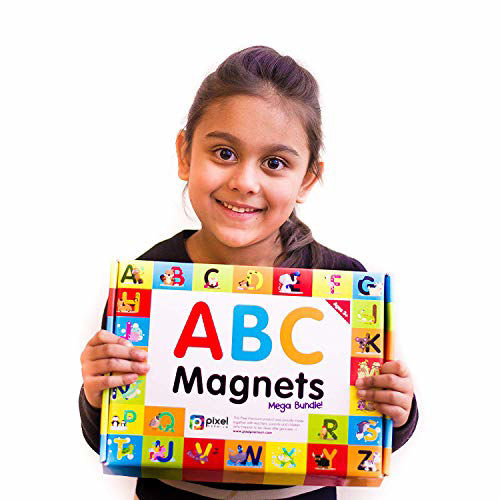 GetUSCart- Pixel Premium Magnetic Letters for Kids - 142 ABC Alphabet ...