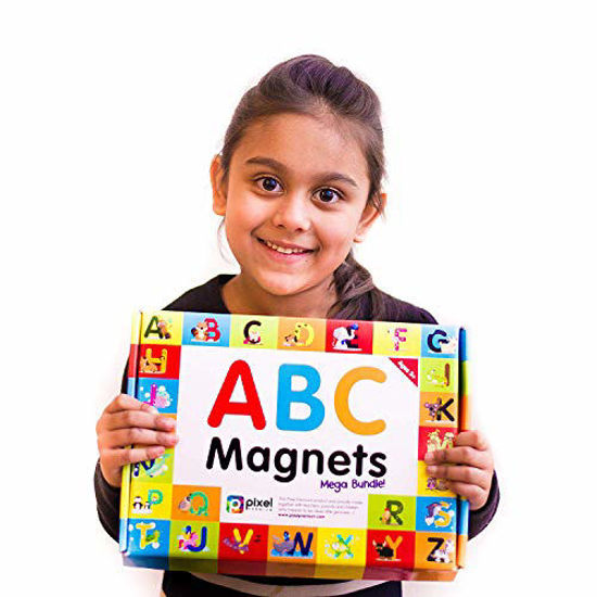 GetUSCart- Pixel Premium Magnetic Letters for Kids - 142 ABC Alphabet ...