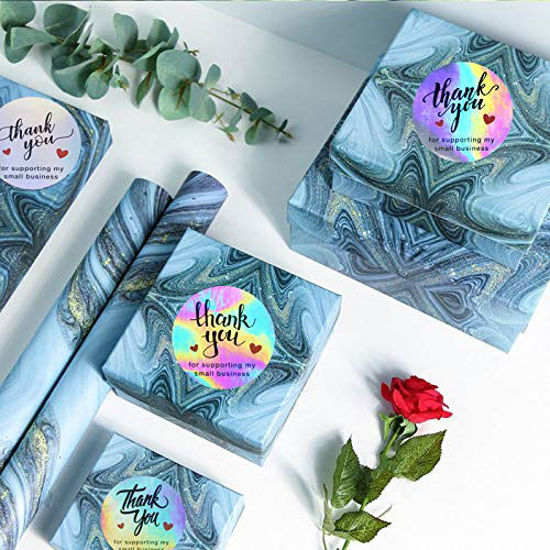 GetUSCart- PPNZQAUT 500pcs Rainbow Holo Thank You Stickers 4 Designs 1 ...