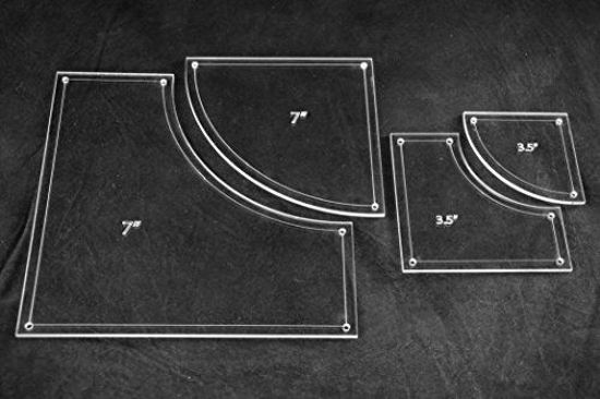 GetUSCart- Drunkards Path Quilting Templates 7" & 3.5", with 1/4" Seam ...